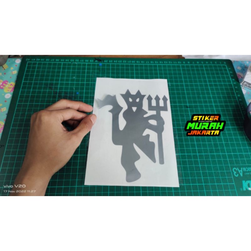 Jual STIKER RED DEVIL STICKER CUTTING BAHAN ORACAL CUSTOM LOGO DLL ...