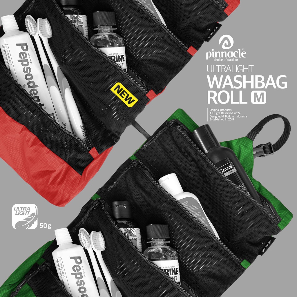 Jual Pinnacle Pro Official Washbag Roll Lite - M | Shopee Indonesia