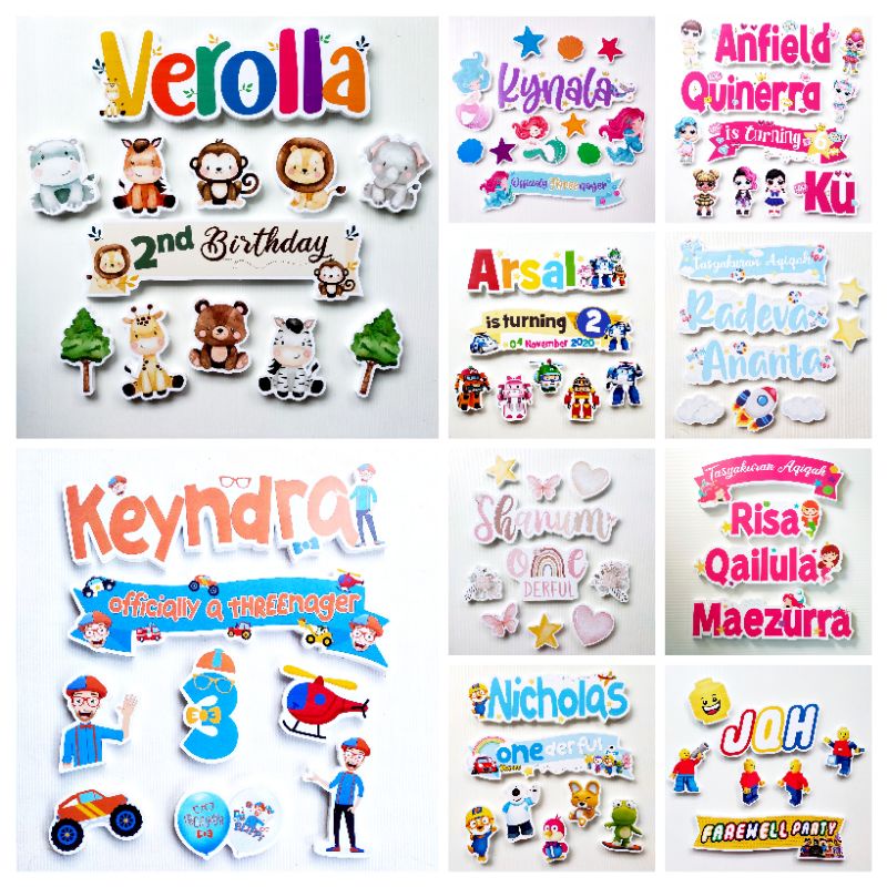 Jual CUSTOM DEKORASI TULISAN NAMA BACKDROP STEROFOAM DEKORASI BACKDROP ...