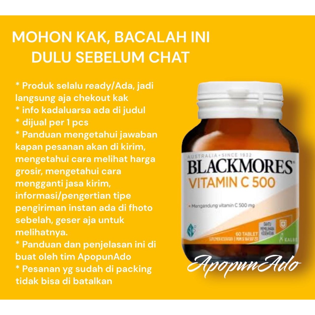 Jual Blackmores VItamin C 500 vitamin untuk tubuh | Shopee Indonesia