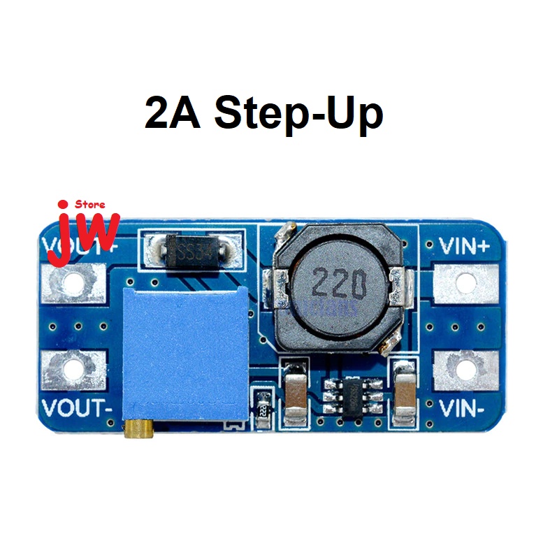 Jual Step Up mini 2A MT3608 Boost Regulator DC XL6009 Power Booster ...