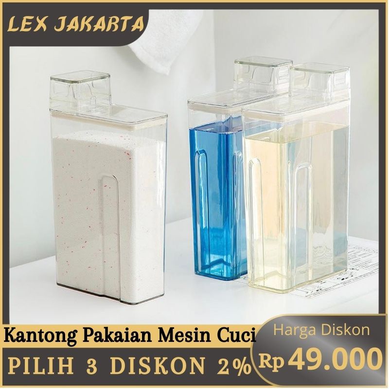 Jual LEXJAKARTA Botol Sabun Cair Deterjen Laundry Detergent Bottle ...