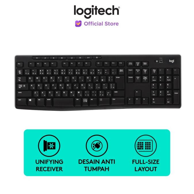 Jual Logitech K270 Keyboard Wireless Full Size | Shopee Indonesia