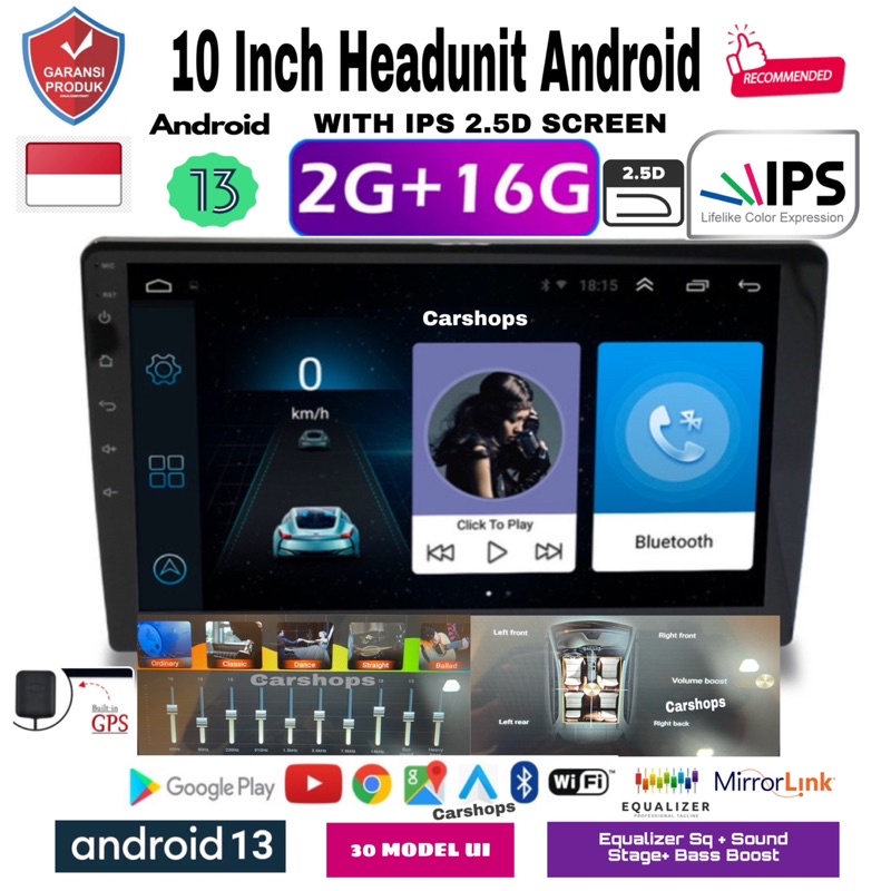 Jual Headunit Android 10 Inch Ram 2 GB Double Din Android Tape Mobil ...