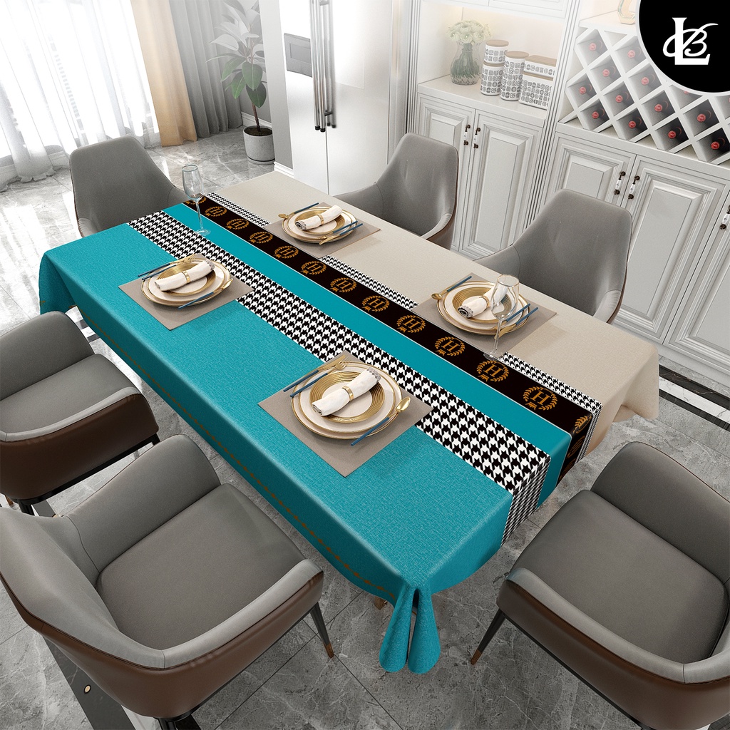 Jual Bahan PEVA tahan air / Desain pola kotak-kotak / tikar meja Taplak ...