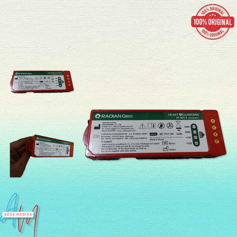 Jual BATTERY AED HR 501 / Batrei / Battery | Shopee Indonesia