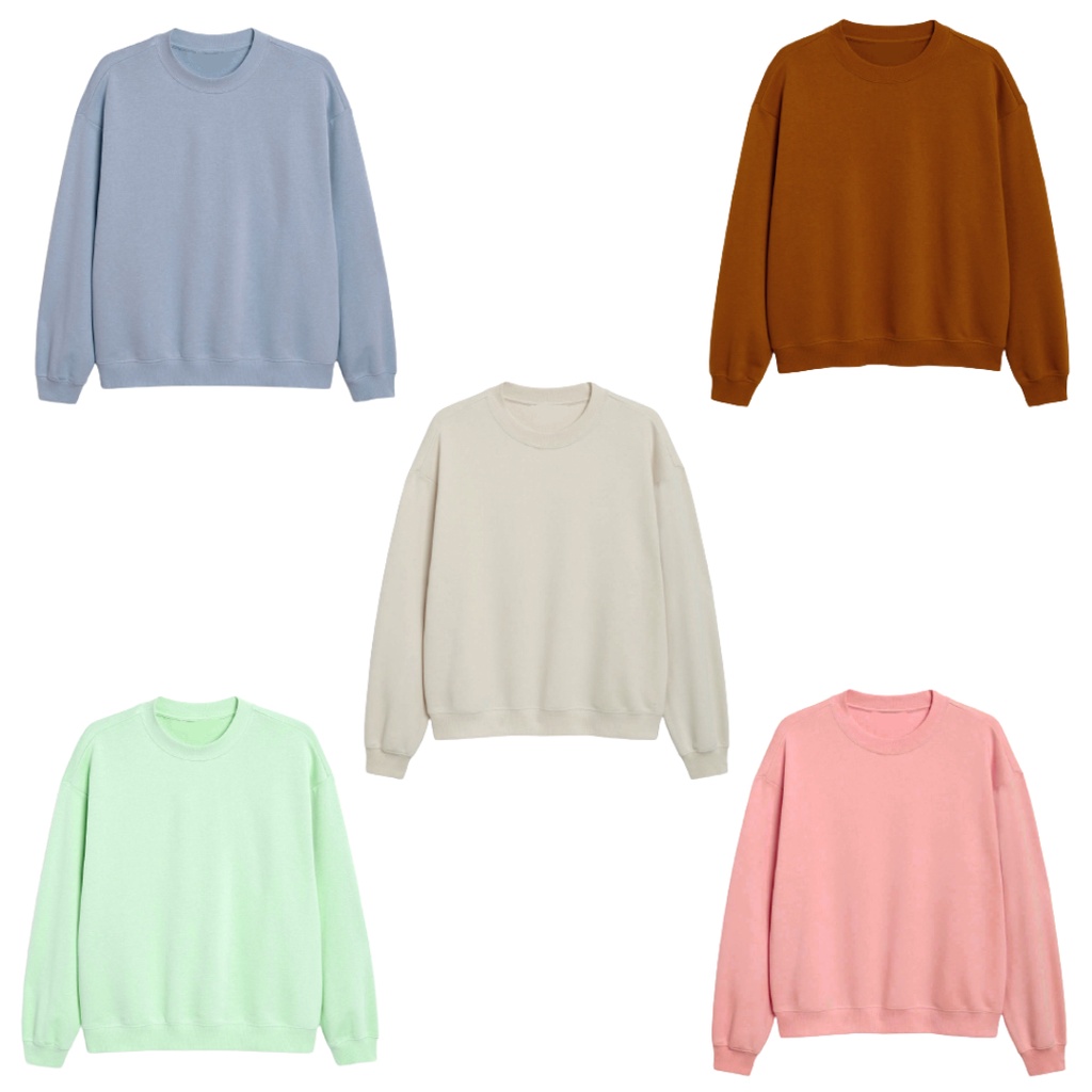 Jual SWEATER CREWNECK POLOS SWEATSHIRT POLOS SIZE M - XL SWITER COWOK ...
