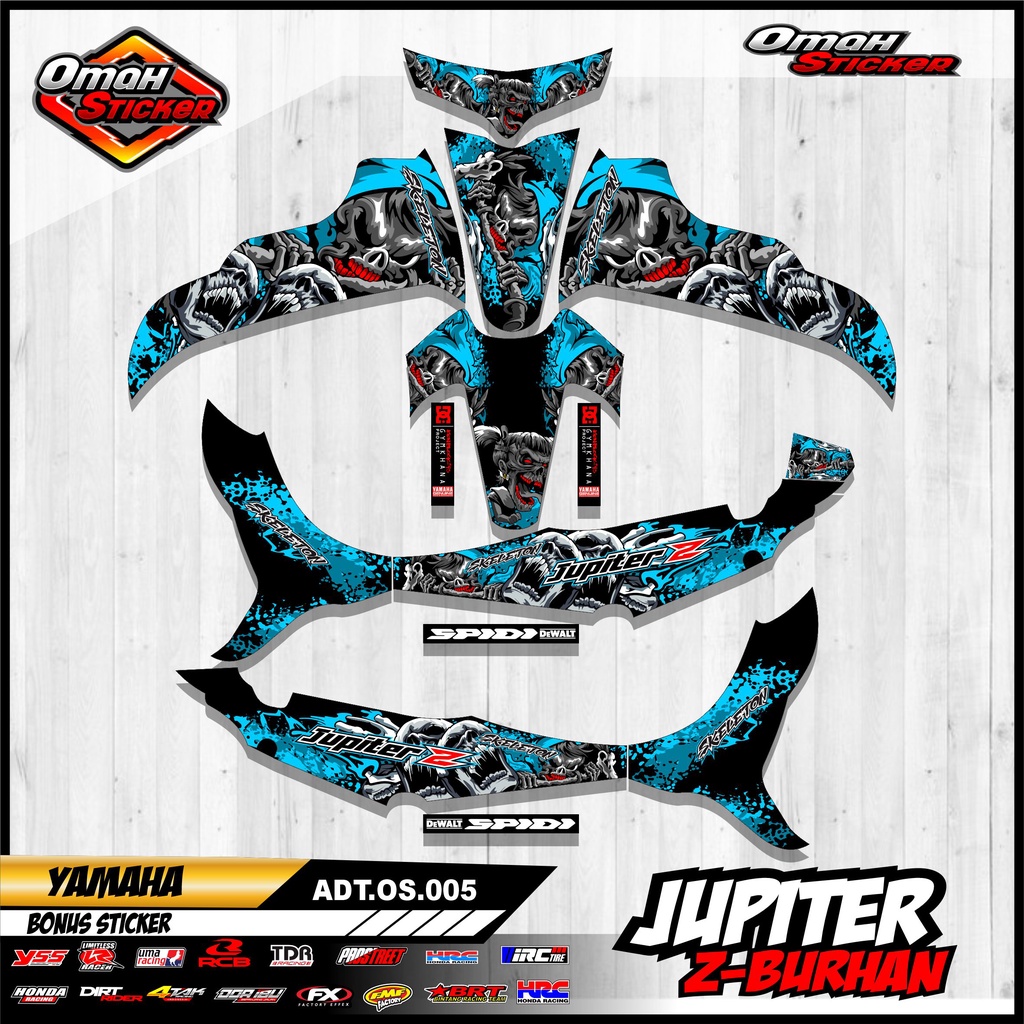 Jual Stiker Striping Decal Full Body JUPITER Z - Sticker Full Body ...