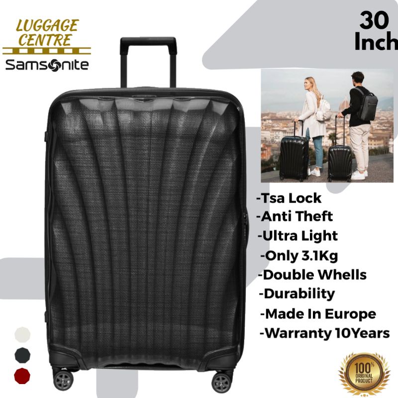 Jual Koper Samsonite C Lite 30 inch Large Plus Original | Shopee Indonesia