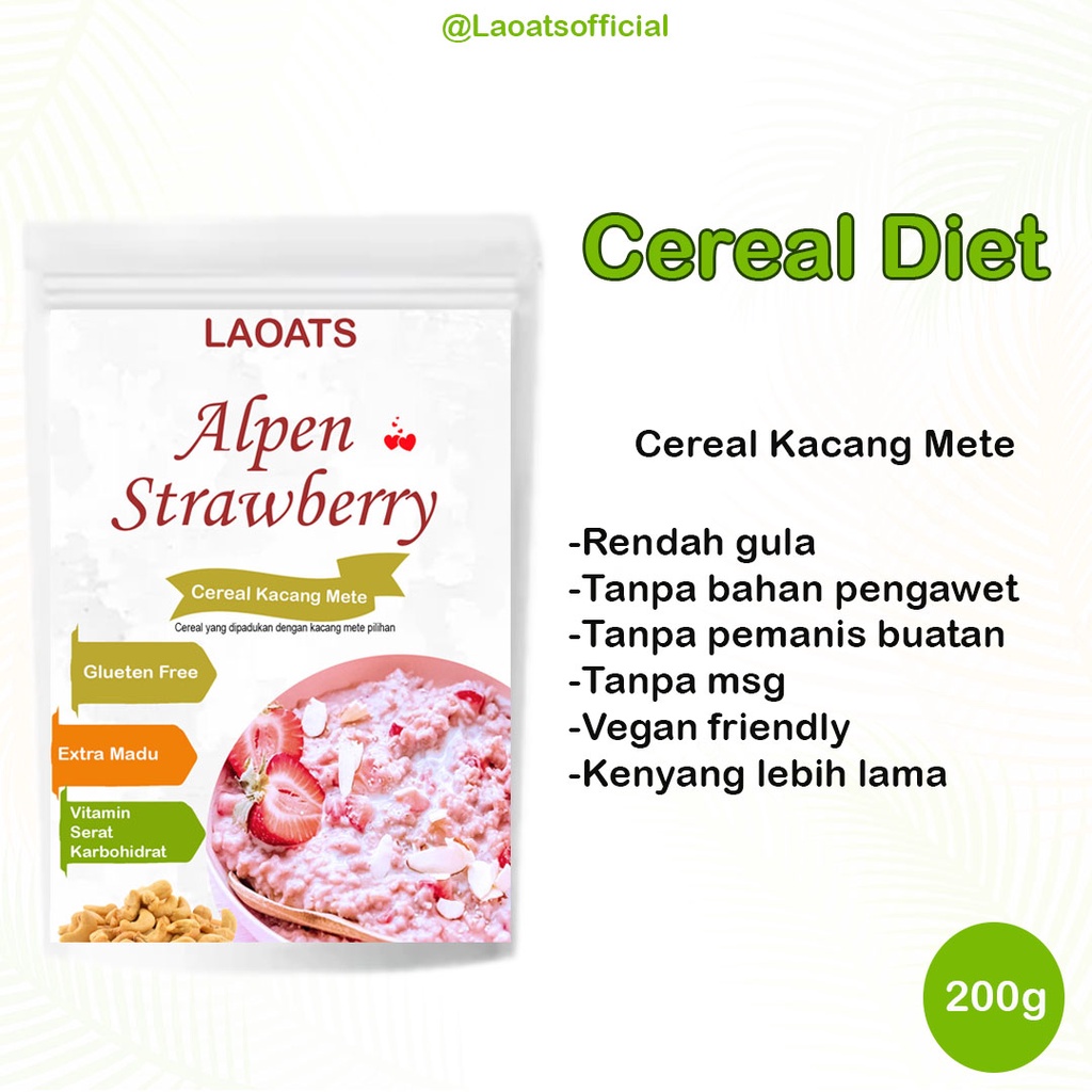 Jual Sereal Diet Pelangsing Penurun Berat Badan Rolled Oat Almond Milk ...