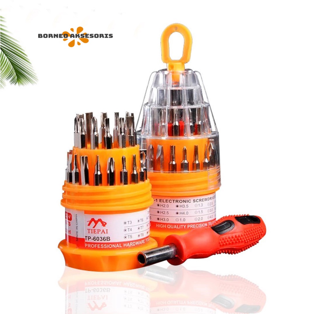 Jual Obeng Set 31 in 1 Obeng Magnetic Multifungsi Serbaguna Obeng Mini ...