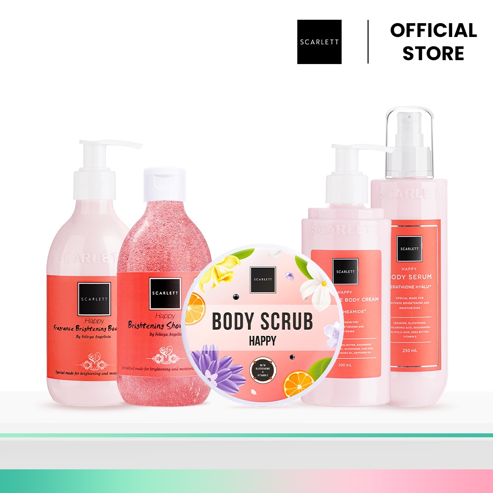 Jual Paket Scarlett Whitening Happy Series - Paket Series Happy ...