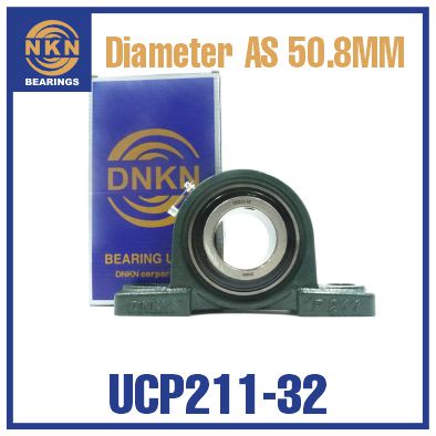 Jual Bearing Unit UCP 211-2DI NKN Diameter As 50.8mm UC211-32 + P211 ...