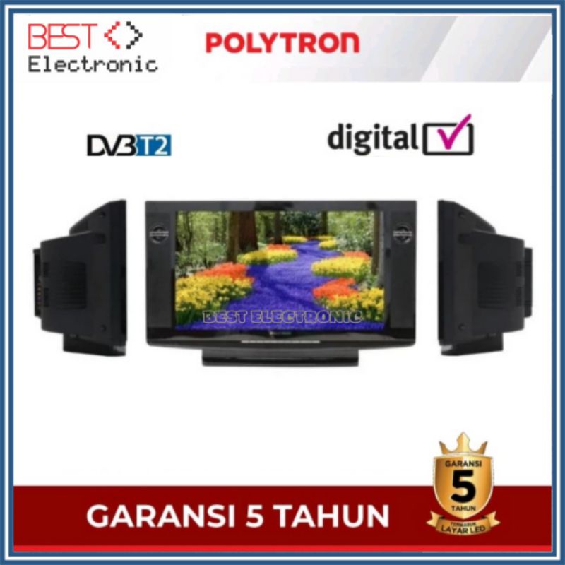 Jual TV DIGITAL tabung LED TV POLYTRON 24 inch PLD 24V123 / 24V223 USB ...