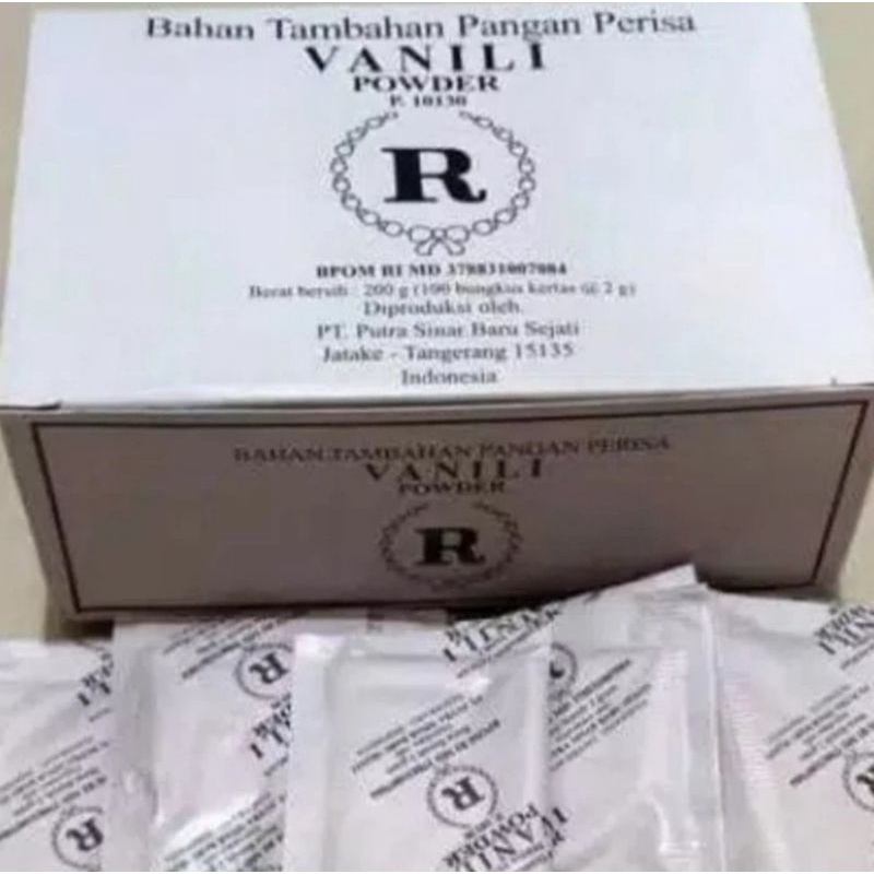 Jual Vanili R / Vanili bubuk R / Vanili R sachet 2 gr | Shopee Indonesia