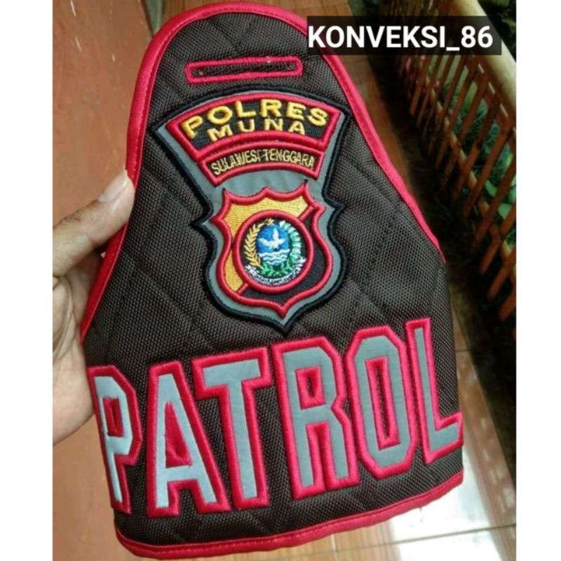 Jual ban lengan patrol|ban lengan polisi(custom warna dasar,logo dan ...