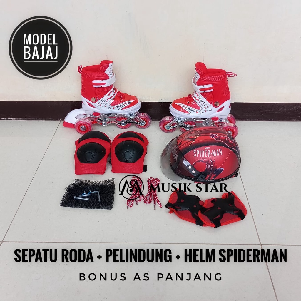 Jual Sepatu roda anak model bajaj bisa model mobil sepatu roda inline ...