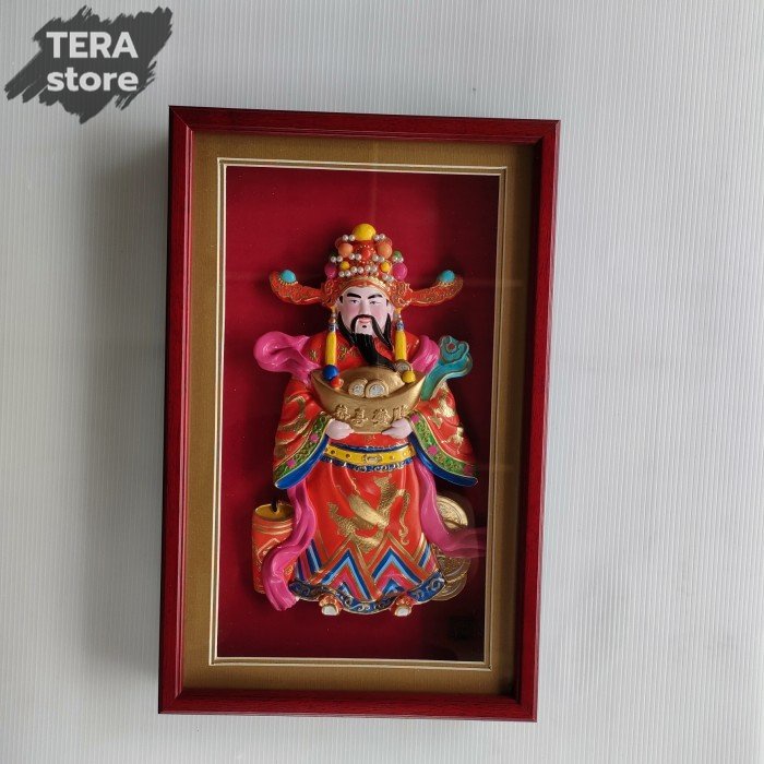 Jual lukisan chai shen ye dewa rejeki imlek lucky feng shui | Shopee Indonesia
