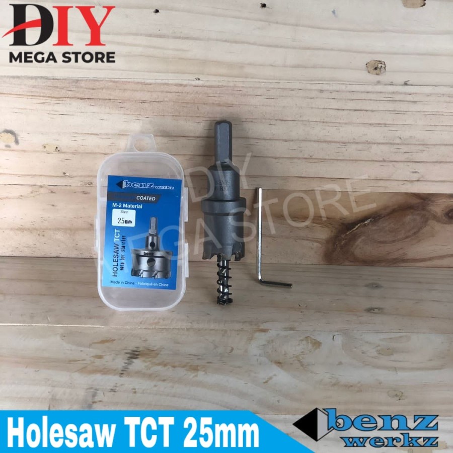 Jual Mata bor plong besi, metal, kayu benz werkz mata bor holesaw TCT ...