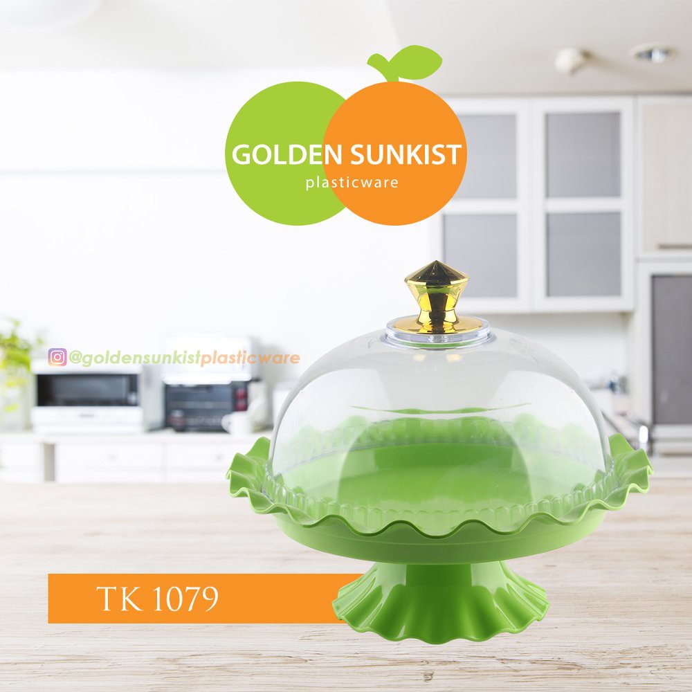Jual Tempat Kue TK 1079 | Tempat Kue Bulat HIJAU Golden Sunkist ...