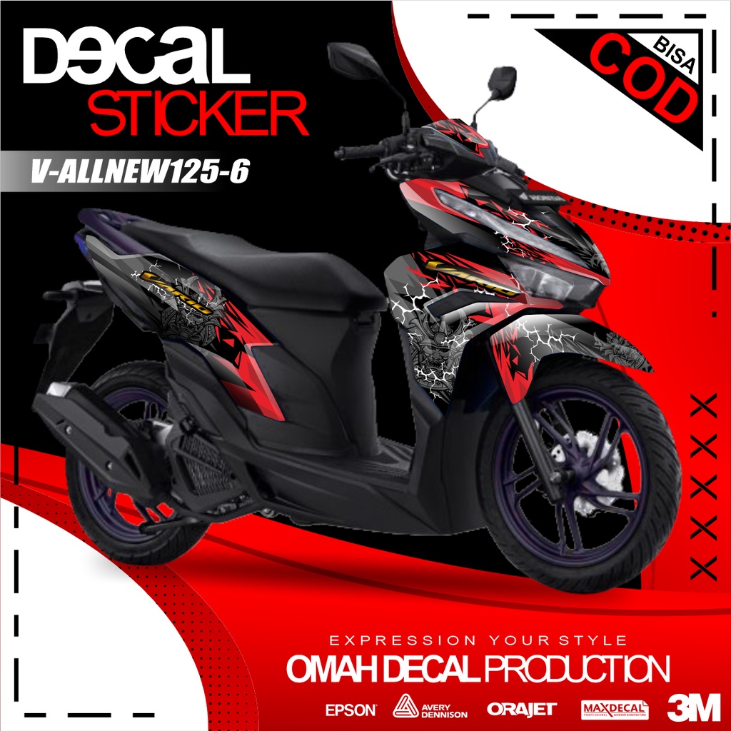 Jual STIKER DECAL VARIO 125 INJEKSI NEW FULL BODY DEKAL STRIPING HONDA ...
