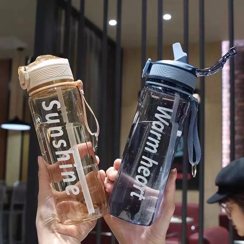 Jual BOTOL MINUM 700 ML BOTOL PLASTIK BOTOL SUNSHINE WARM HEART BPA ...
