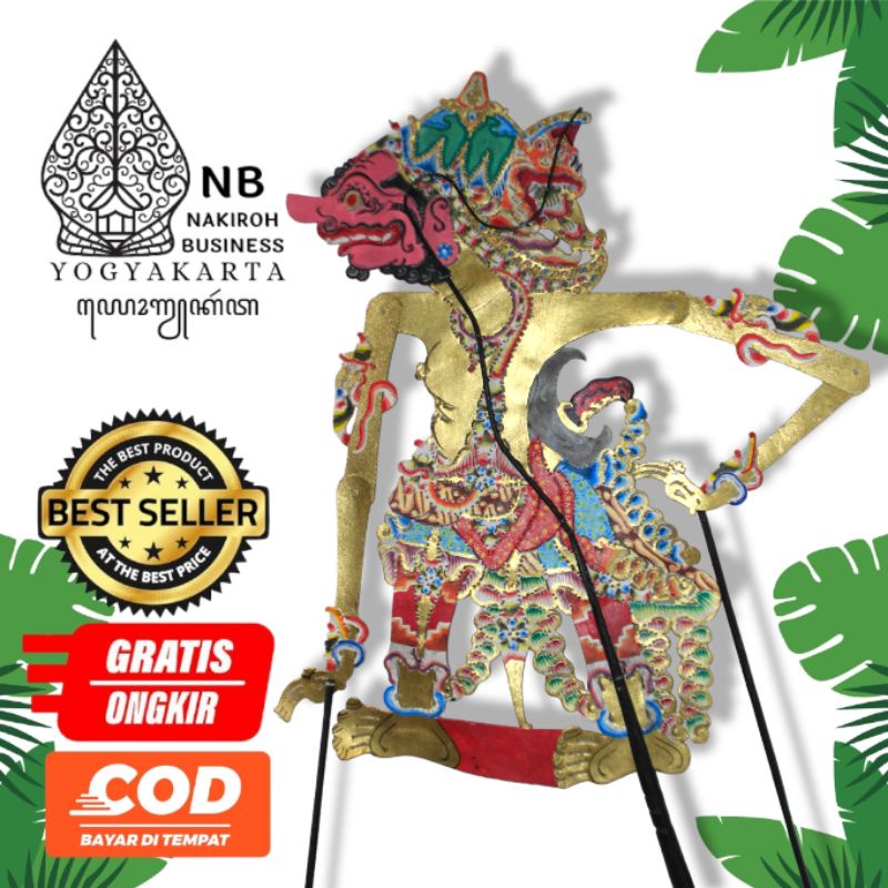 Jual Wayang Kulit Asli DURSASANA / DURSOSONO 60 cm Standar Dalang ...