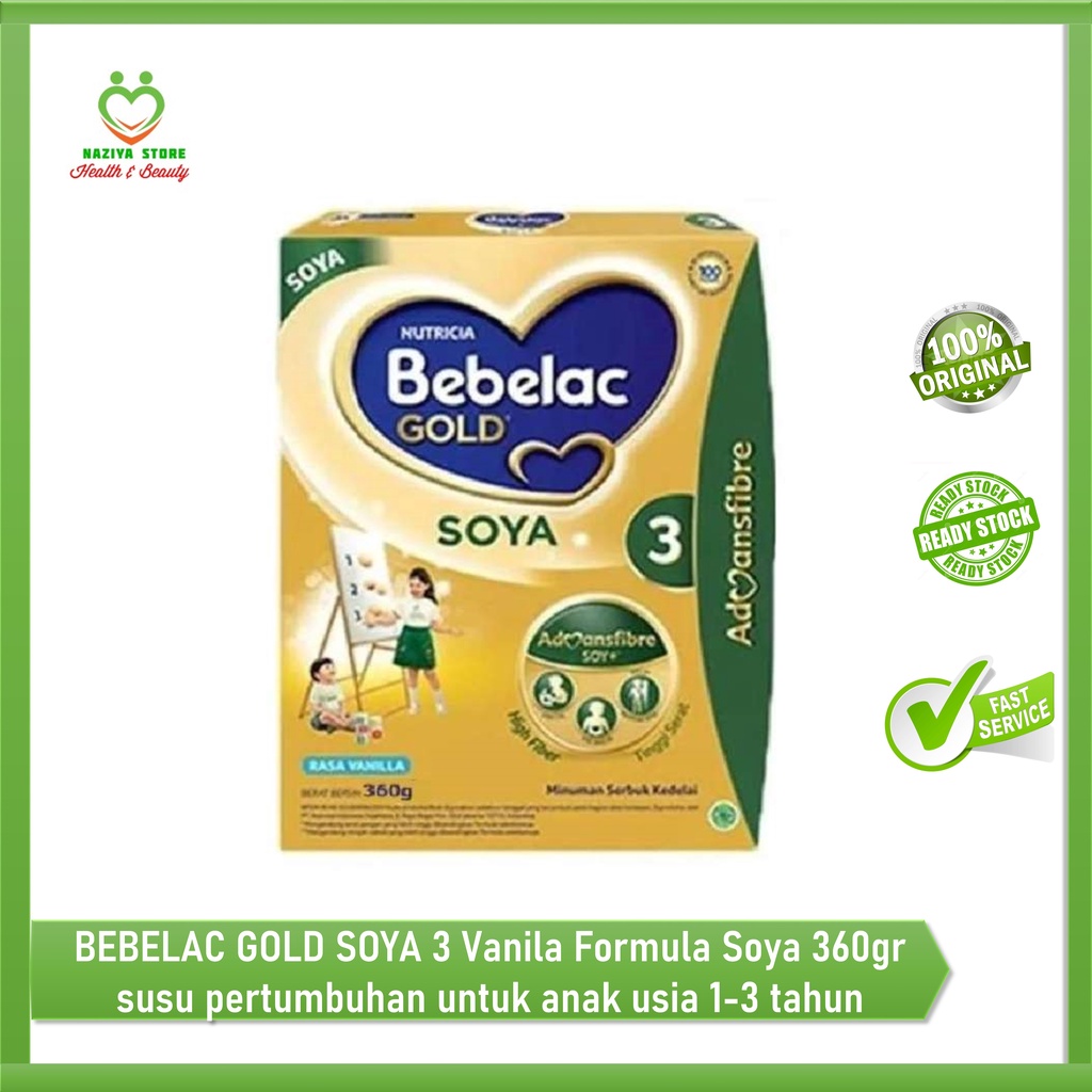 Jual BEBELAC GOLD SOYA 3 Vanila Formula Soya 700gr susu pertumbuhan untuk anak usia 1-3 tahun ...