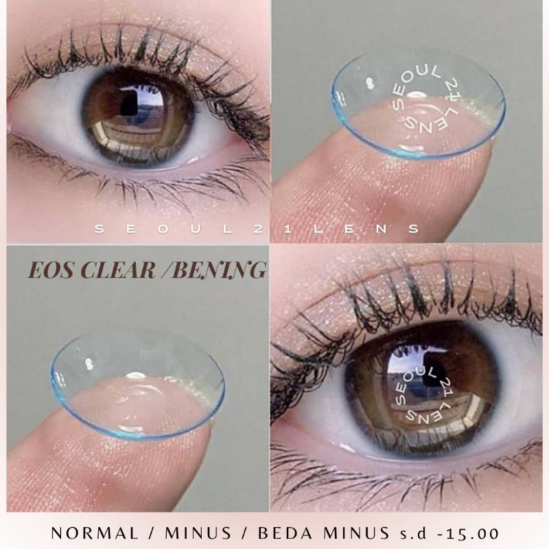 Jual SOFTLENS EOS CLEAR softlens Bening Minus 0.50 s.d -15.00 Softlens ...
