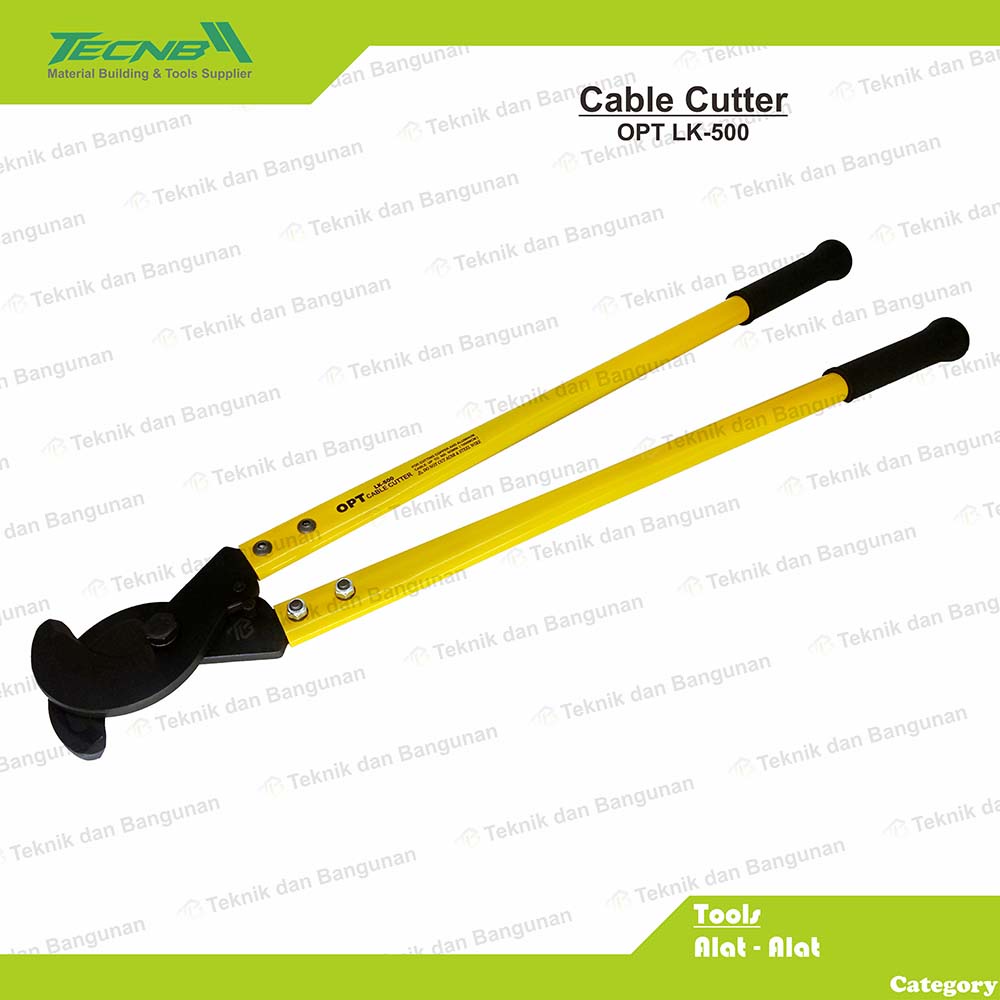 Jual Tang Potong Pemotong Kabel Cable Cutter 500mm OPT LK-500 | Shopee ...