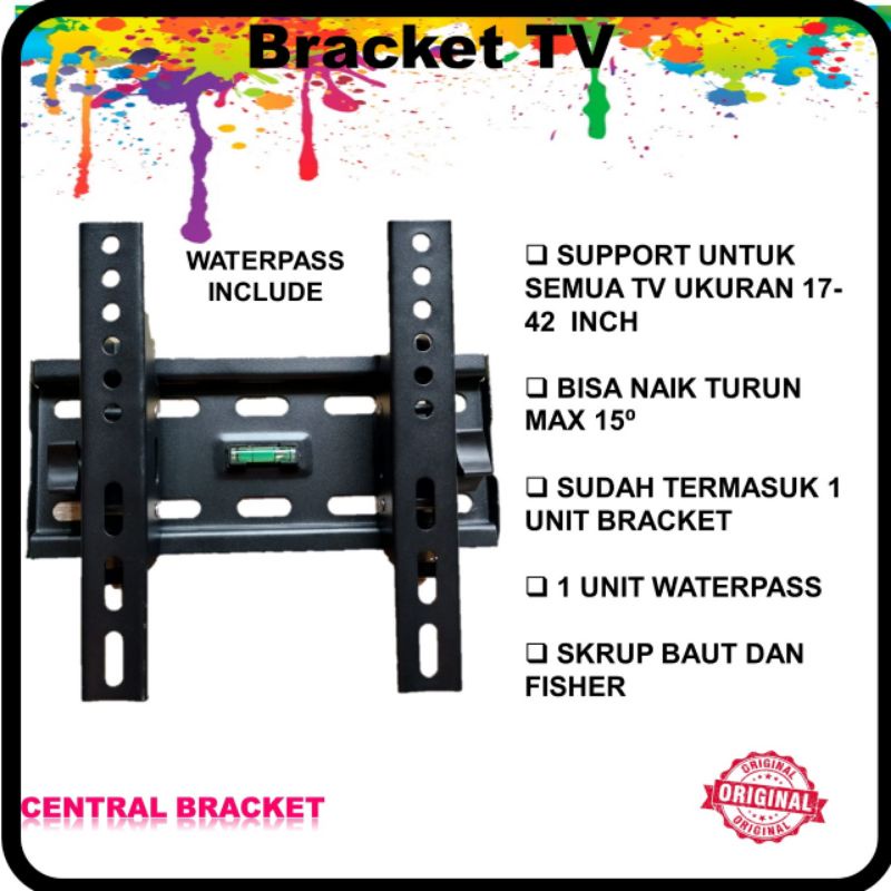 Jual BRACKET TV BRAKET TV BREKET TV17 19 22 24 32 39 40 42 43 INCH ...