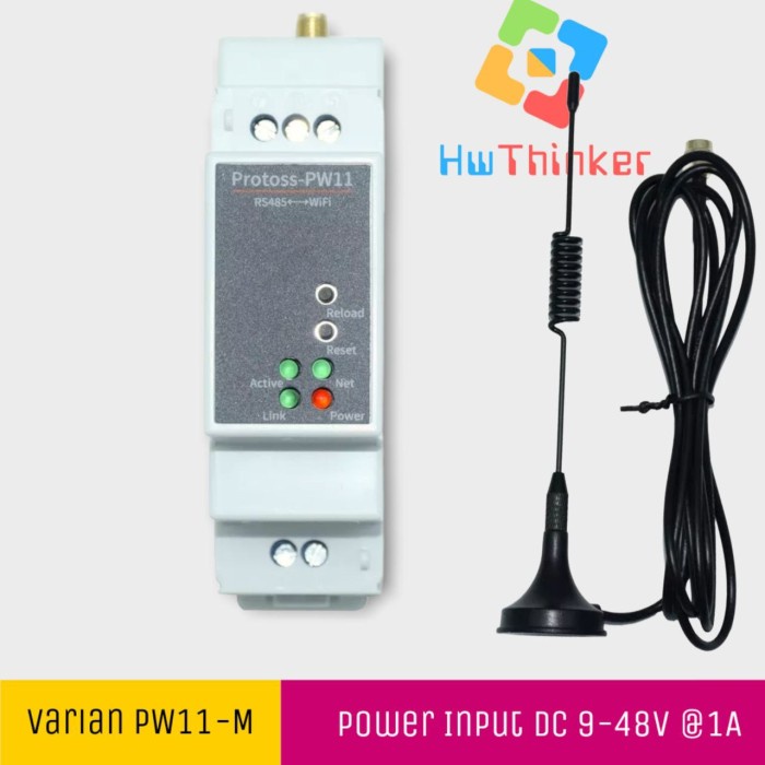 Jual Protoss Pw11-M H Serial Converter Modbus Rs485 To Wifi Din Rail ...