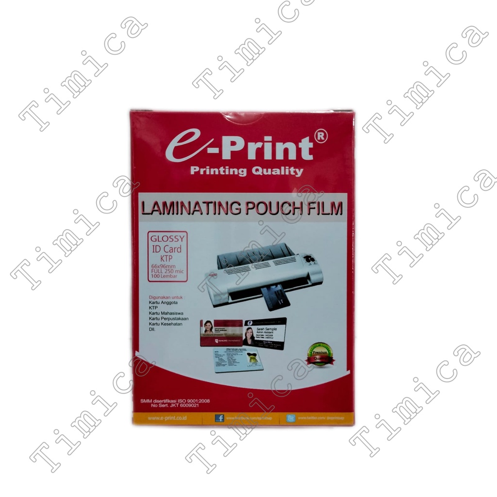 Jual PLASTIK LAMINATING KTP EPRINT | Shopee Indonesia