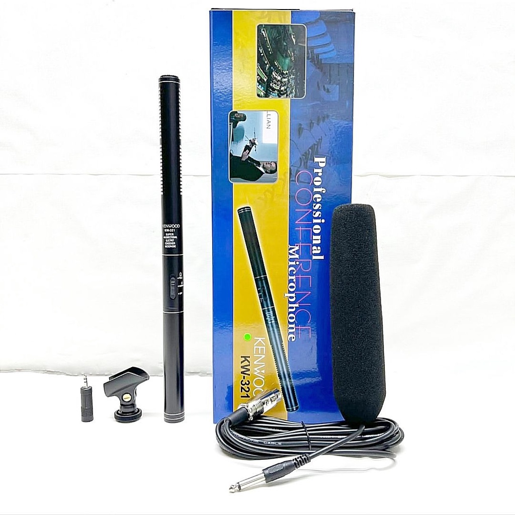 Jual Mic Kenwood KW 321 ( Shotgun / telescopic microphone ) | Shopee ...