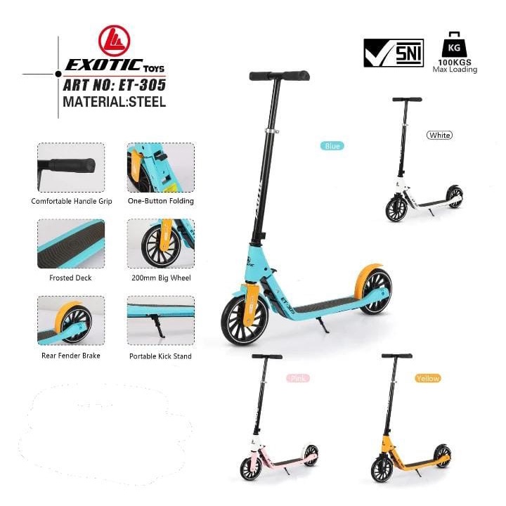 Jual Otoped / Skuter Roda Dua otopet Bisa Lipat Scooter Max Beban 100 ...