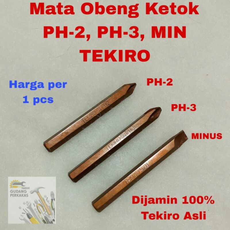 Jual Mata Obeng Ketok TEKIRO - Mata Obeng Getok Impact Bit Screw ...