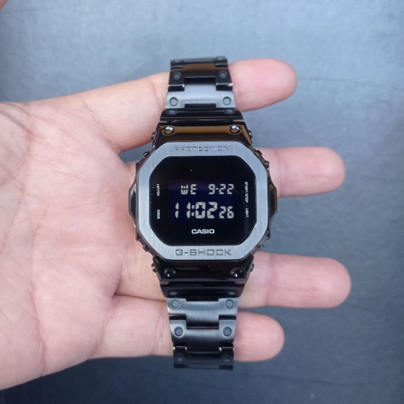 Jual g shock dw 5600 gshock dw5600 g-shock dw-5600 custom bezel strap ...