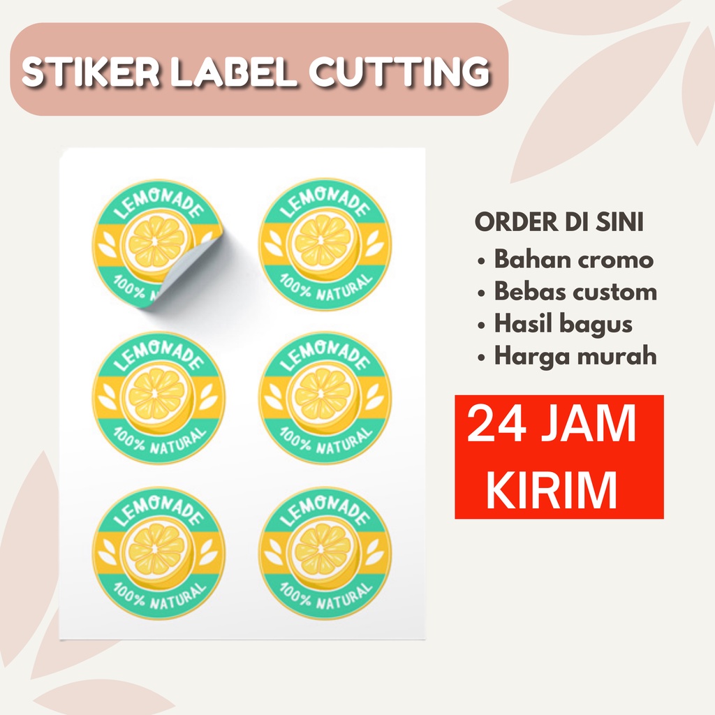 Jual STIKER LOGO CUTTING CUSTOM OLSHOP MAKANAN | Shopee Indonesia