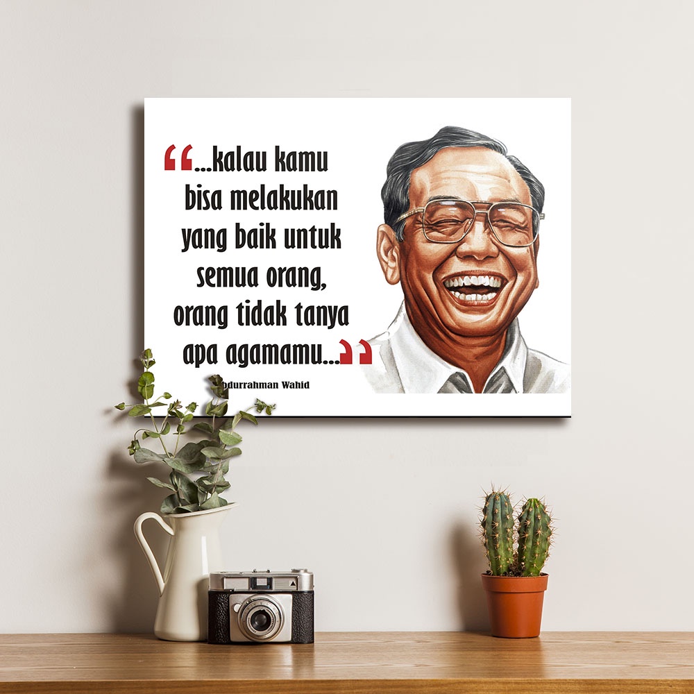 Jual Poster Dekorasi Hiasan Dinding Gus Dur Abdurrahman Wahid Ulama ...
