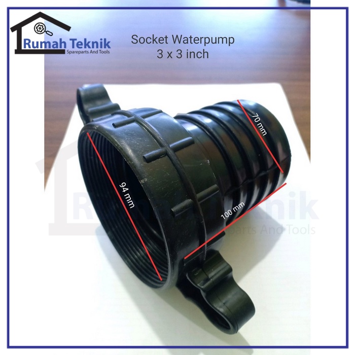 Jual Sok Drat Socket Waterpump Pompa Air Irigasi Alkon 3x3 Inch Plastik ...