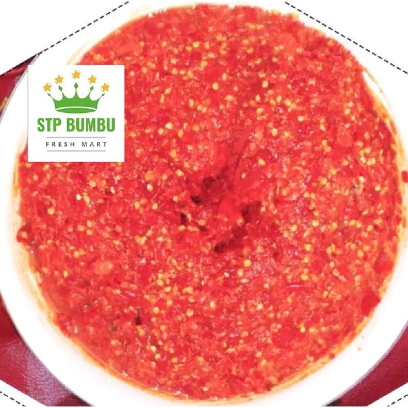 Jual Cabe Giling Kasar Asli Cabai Merah Keriting Tanpa Garam 1kg ...