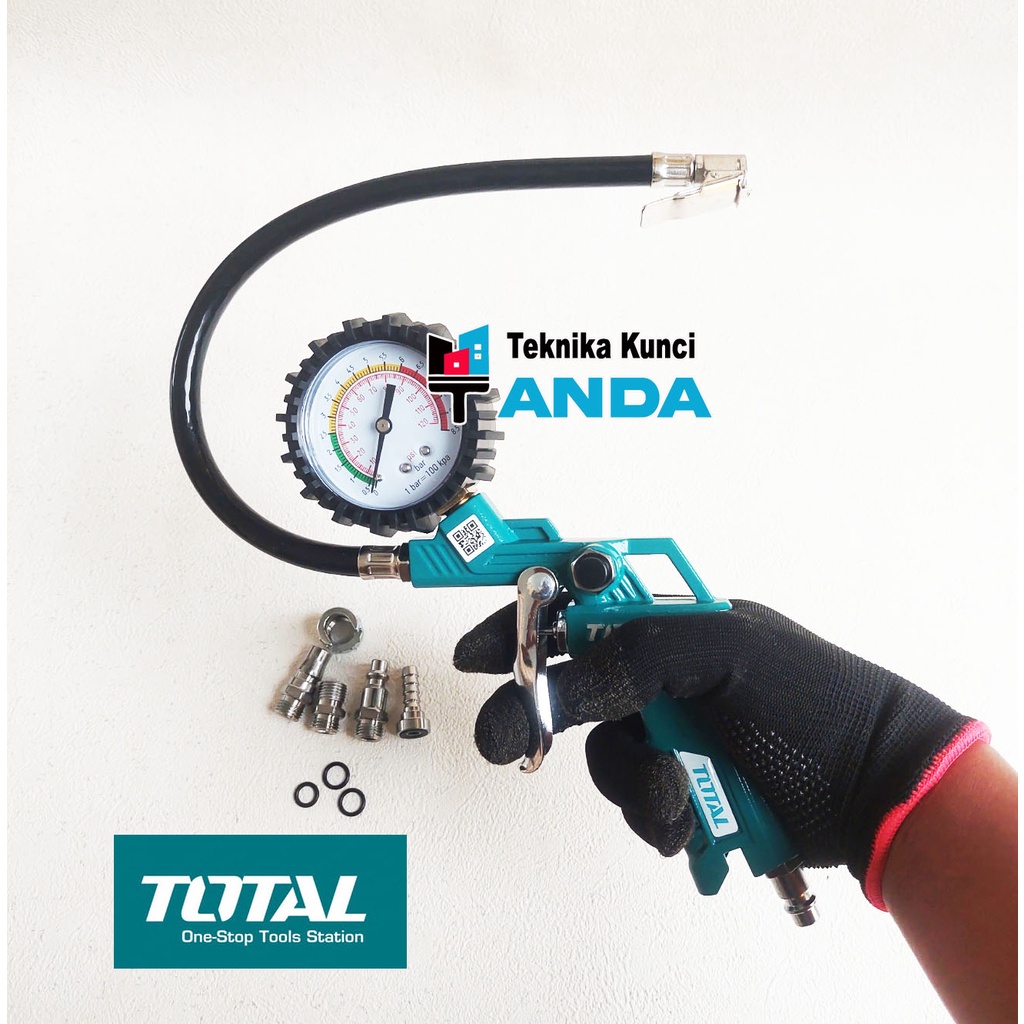 Jual Tire Inflator TOTAL - Alat isi angin ban - isian angin kompresor - alat ukur tekanan angin ...