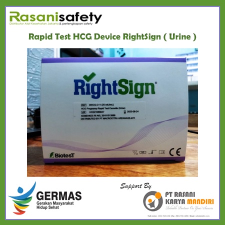 Jual HCG Test Device RightSign Isi 25 Alat Tes Cek Uji Deteksi Cepat ...