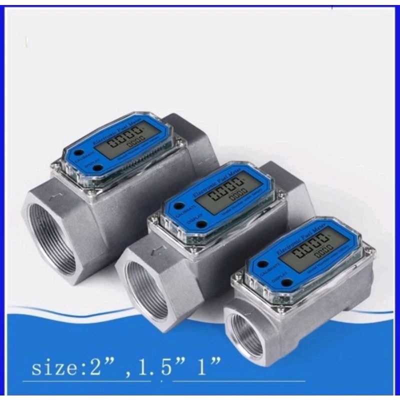 Jual Digital Flow Meter Turbine Water Fuel Oil Flow Meter | Shopee ...