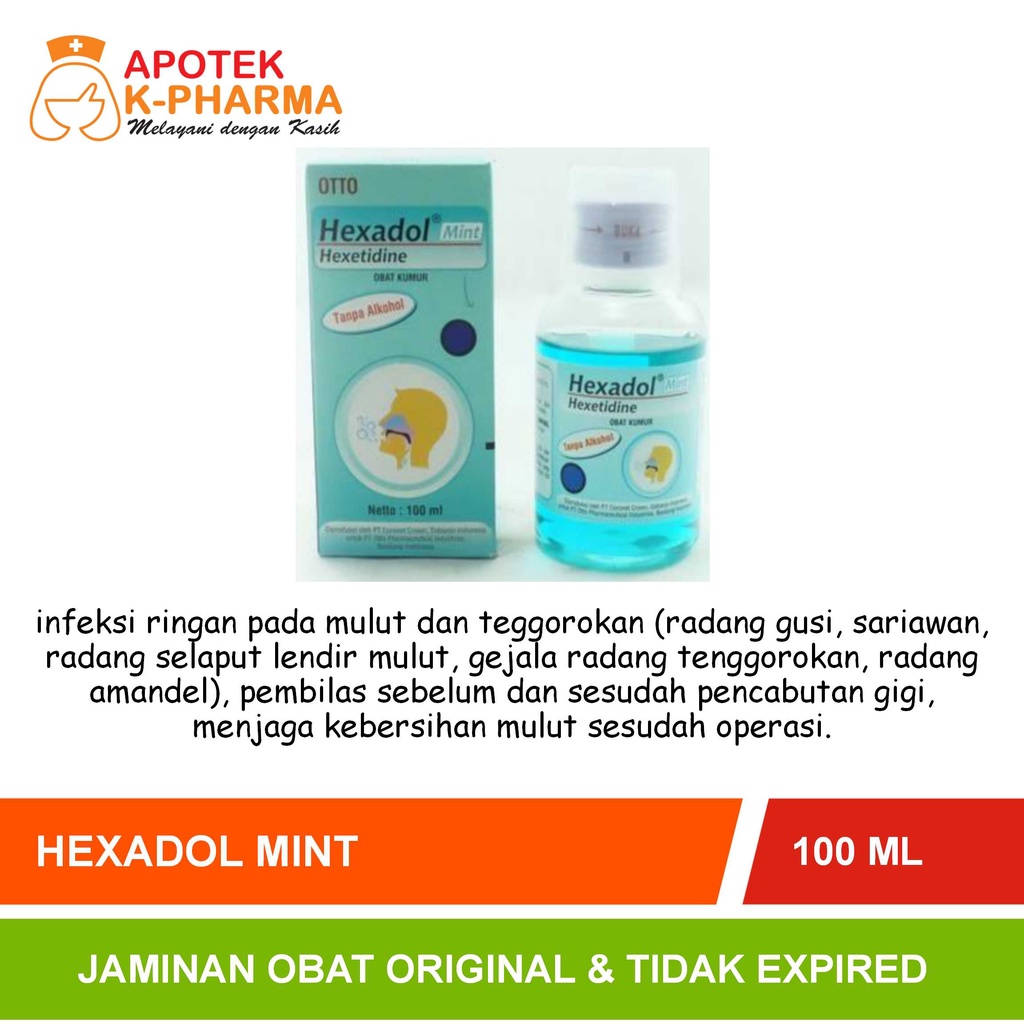 Jual Hexadol Mint Sirup Isi 100ml Obat Original | Shopee Indonesia