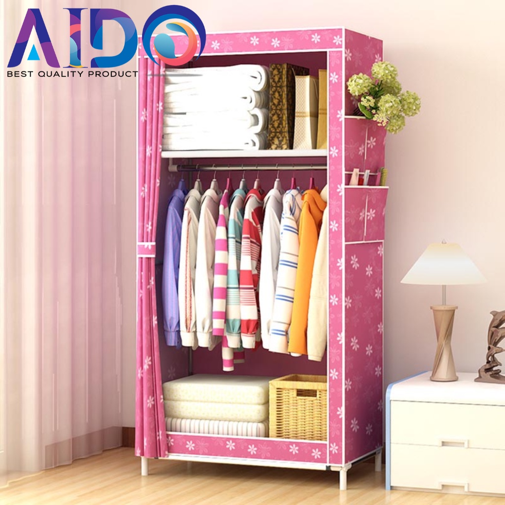 Jual LEMARI KAIN PORTABLE MODEL BARU MOTIF CANTIK SERBAGUNA DAN ...