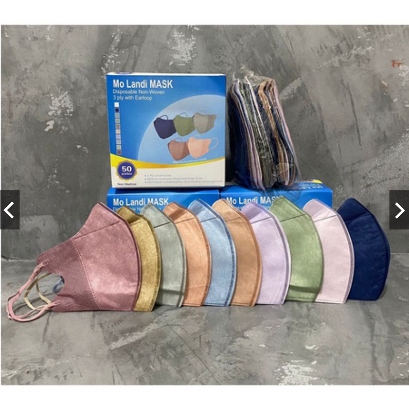 Jual MASKER DUCKBILL WARNA WARNI MIX COLOR isi 50 pcs COLOUR SETARA ...