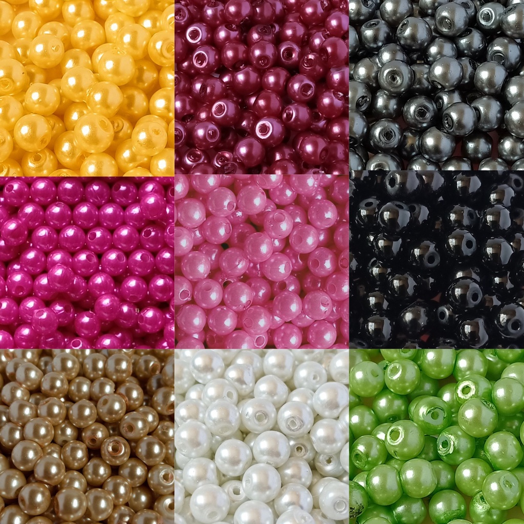 Jual mutiara ringan/mutiara/mutiara manik manik/mutiara ukuran 6mm/per ...