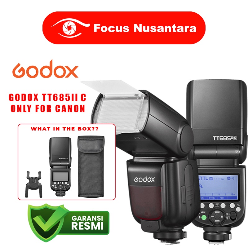 Jual GODOX TT685II C Thinklite TTL Camera Flash for Canon | Shopee ...