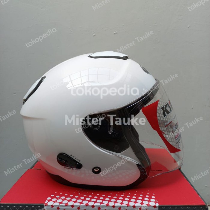 Jual Helm Helm Kyt Kyoto Putih Solid/White Original | Shopee Indonesia
